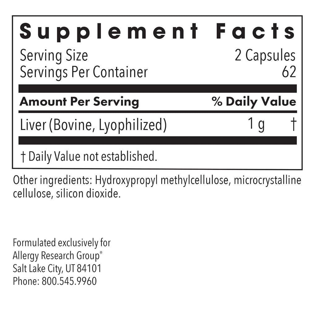 natural liver extract for vitality