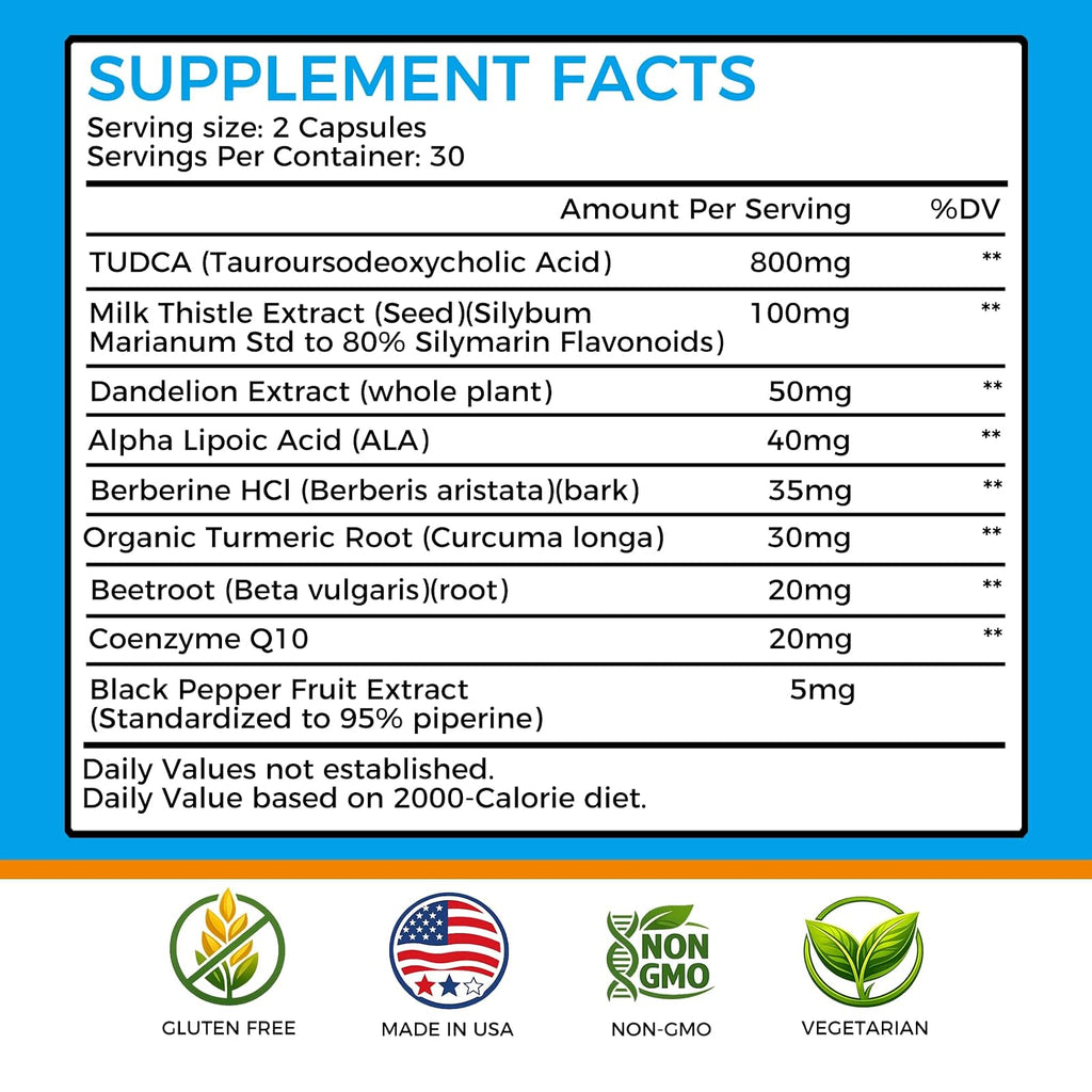 natural liver health booster TUDCA
