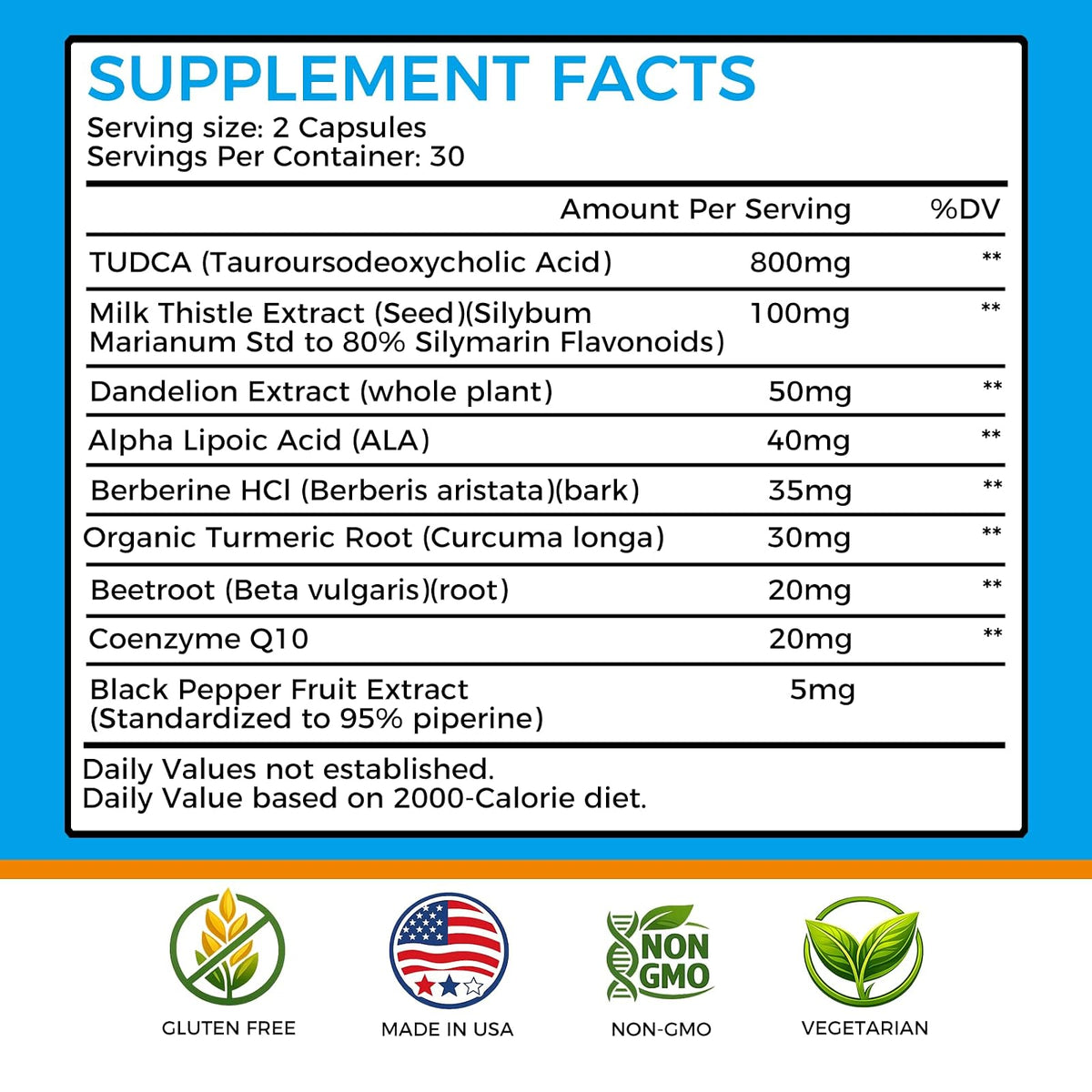natural liver health booster TUDCA