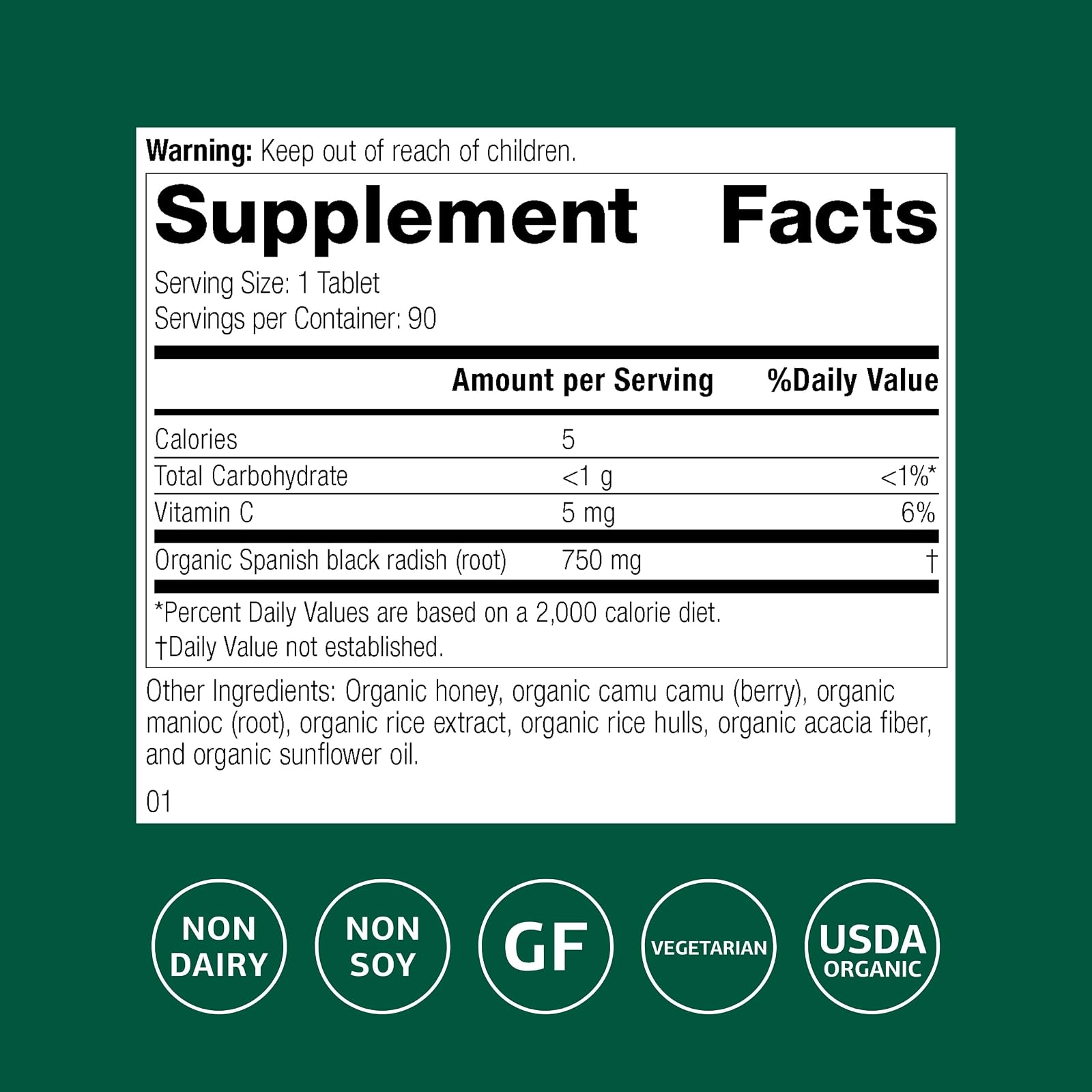 Natural liver health supplement tablets