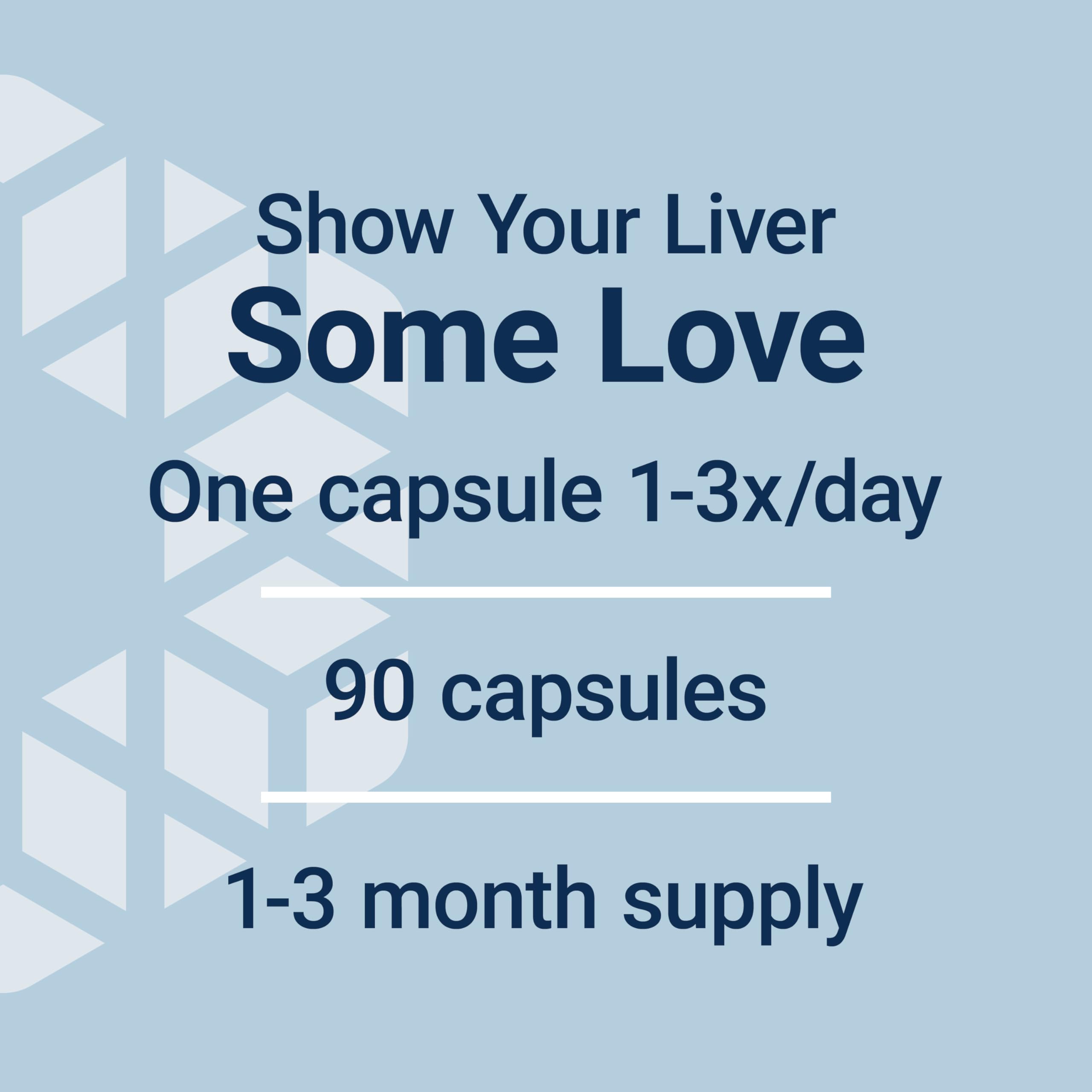 Natural liver health support capsules