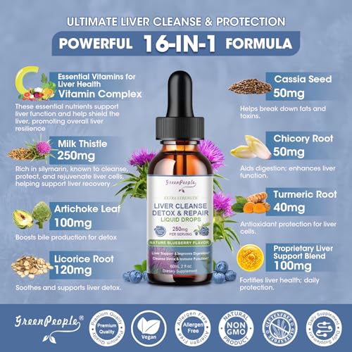 natural liver repair drops with silymarin