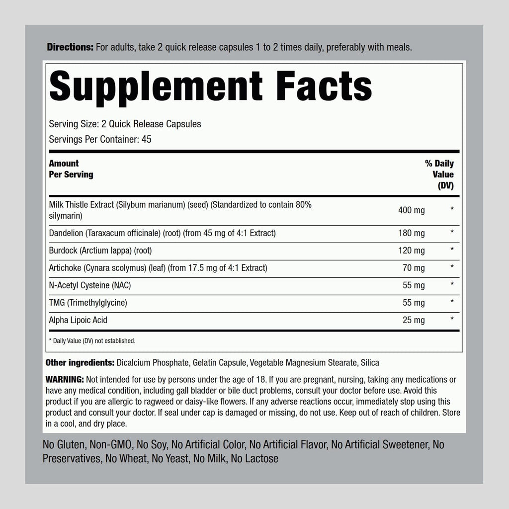 natural liver support complex