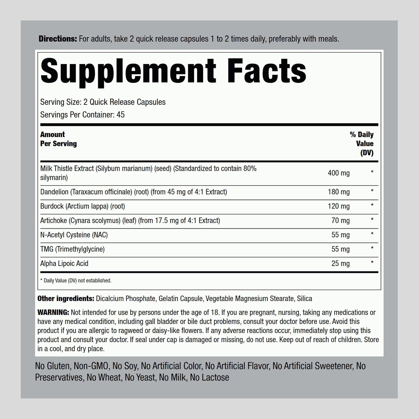 natural liver support complex