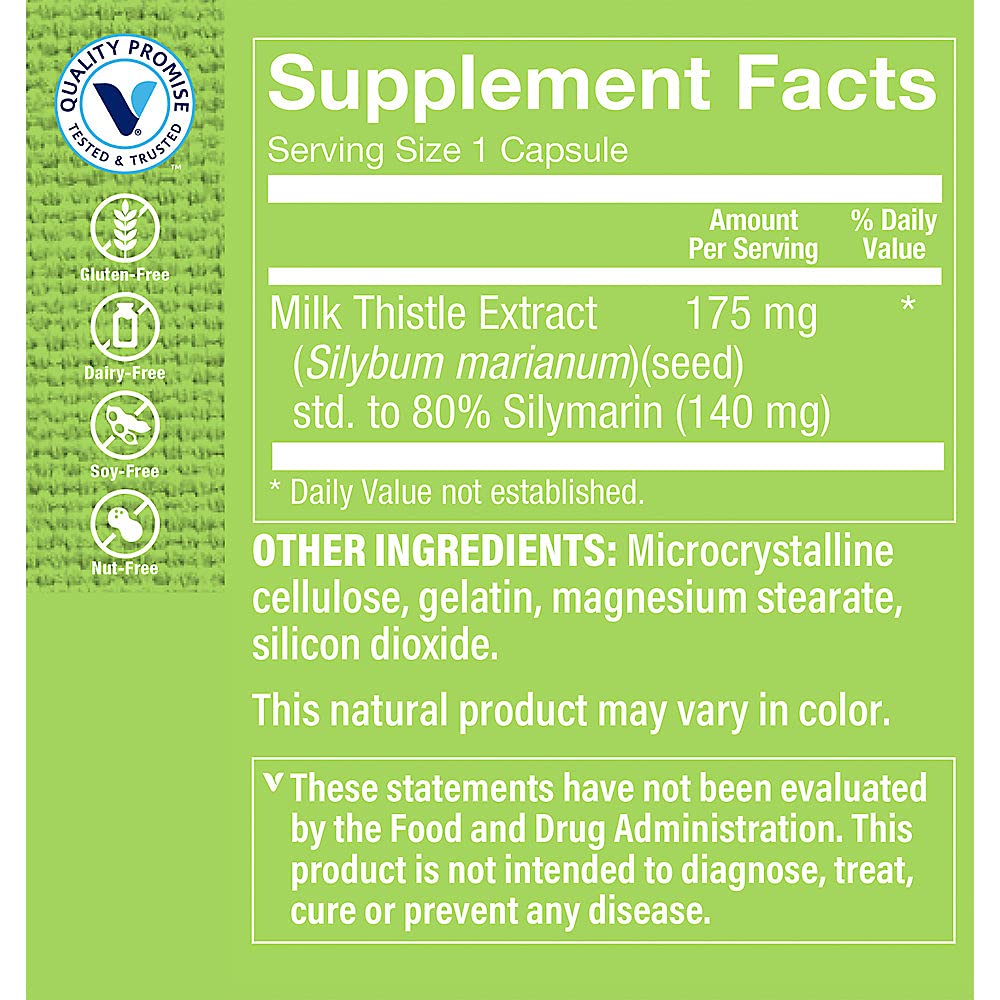 Natural liver support Milk Thistle