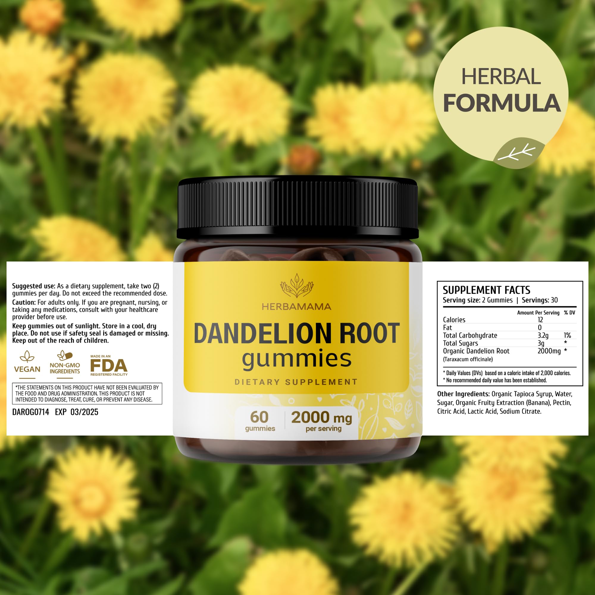 Natural liver support with Dandelion Root