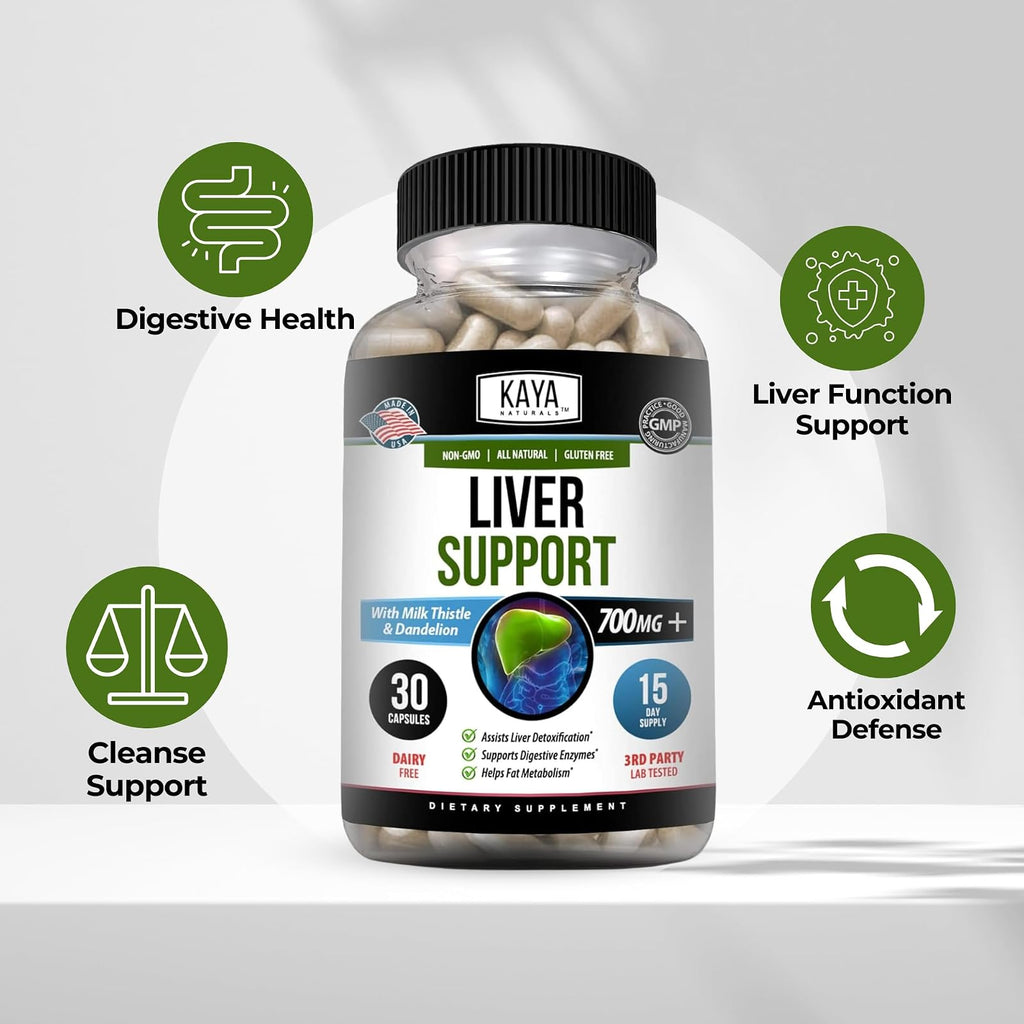 Natural liver support with milk thistle
