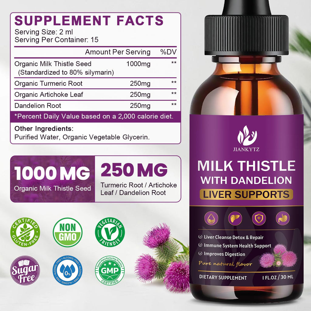 Natural liver support with milk thistle