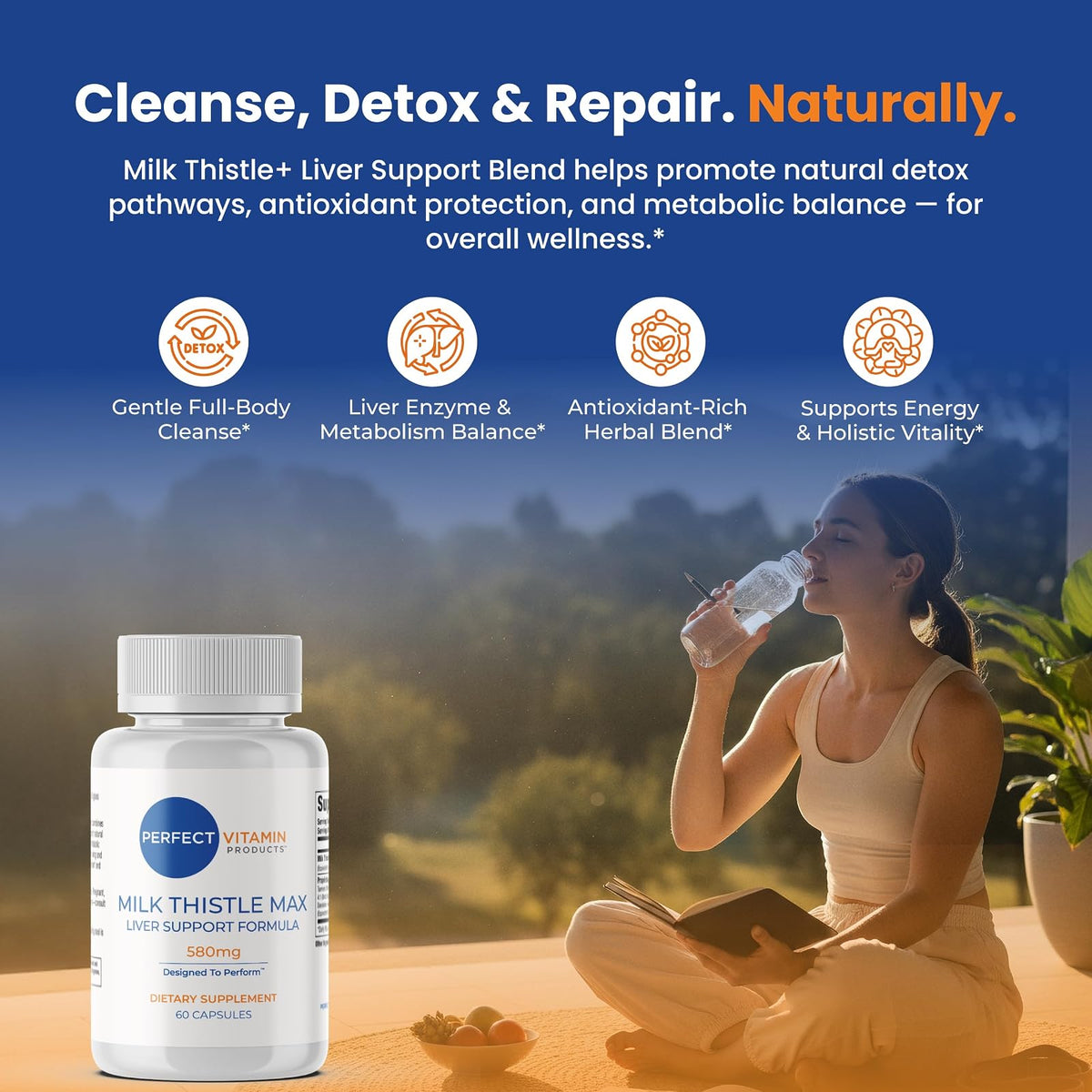 Natural liver support with Milk Thistle