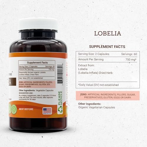 Natural Lobelia Inflata health benefits