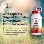Natural lower bowel support capsules