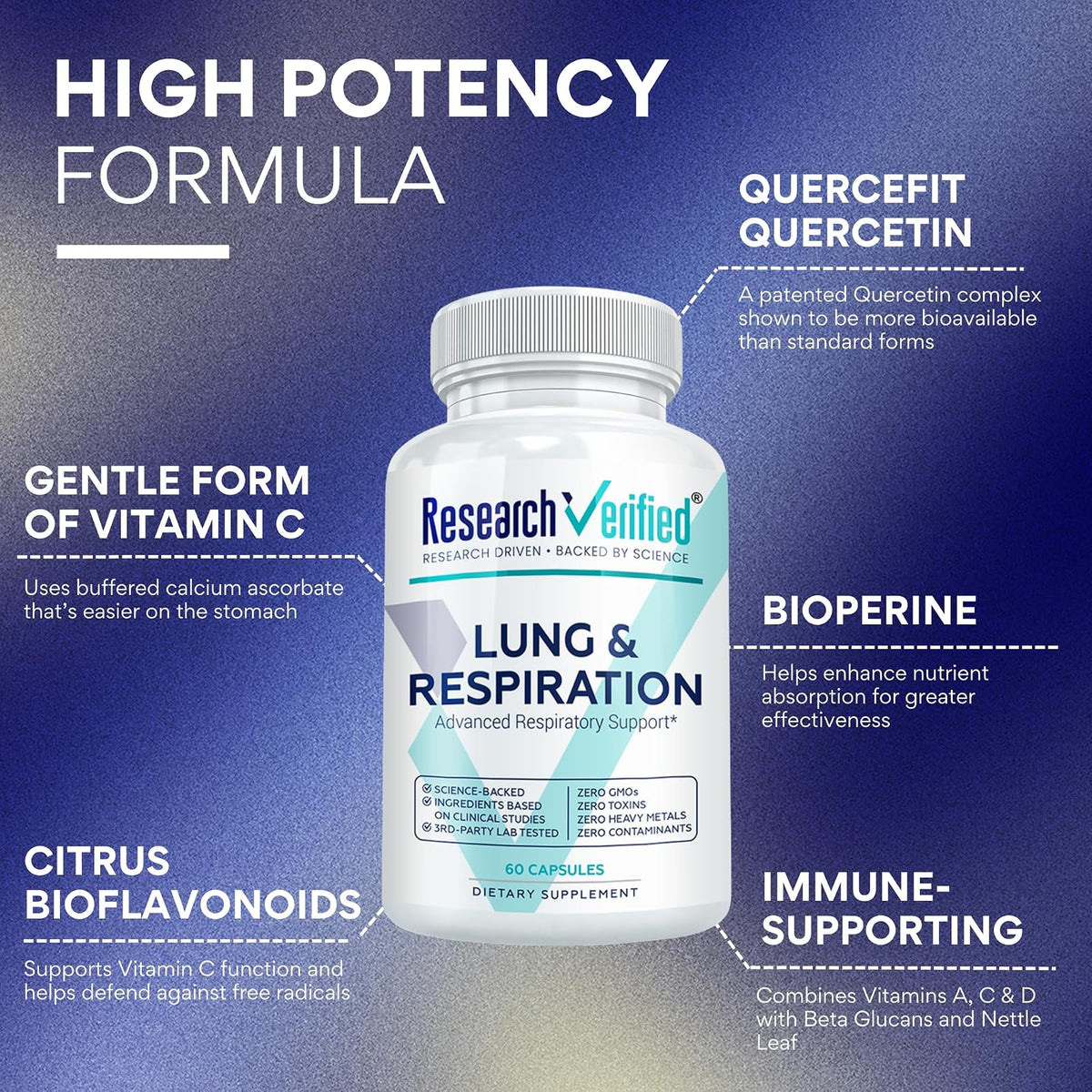 Natural lung and respiration formula