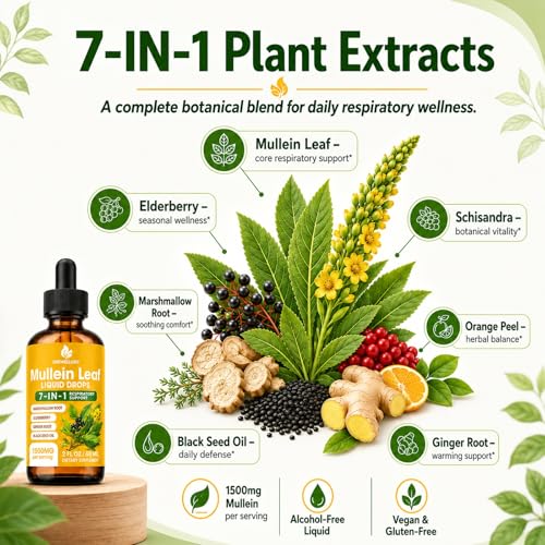 natural lung cleanse with mullein drops
