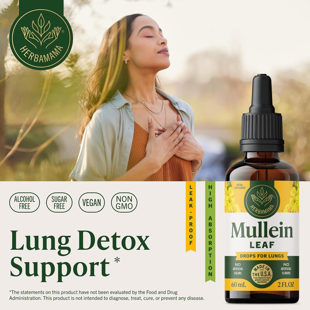 Natural lung cleanse with Mullein extract