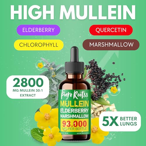 Natural lung support with marshmallow root
