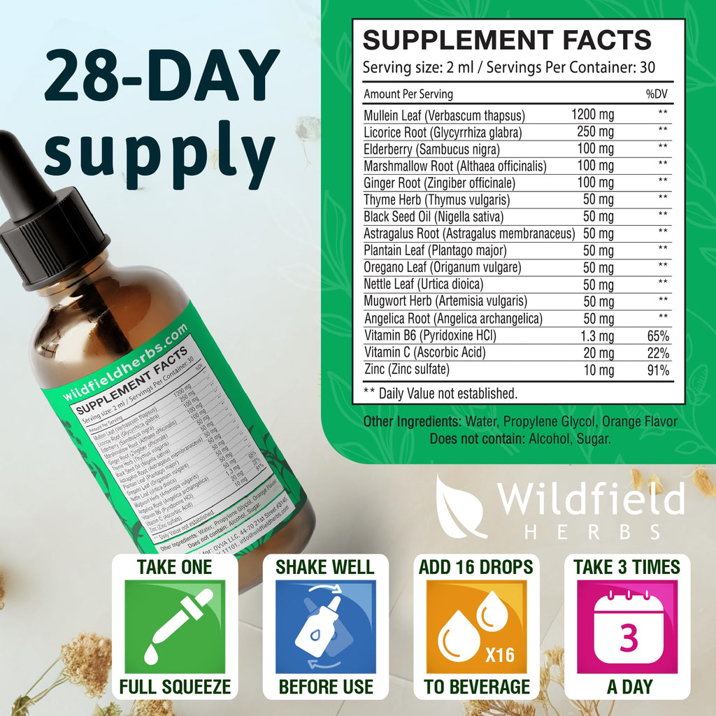 natural lung support with mullein drops
