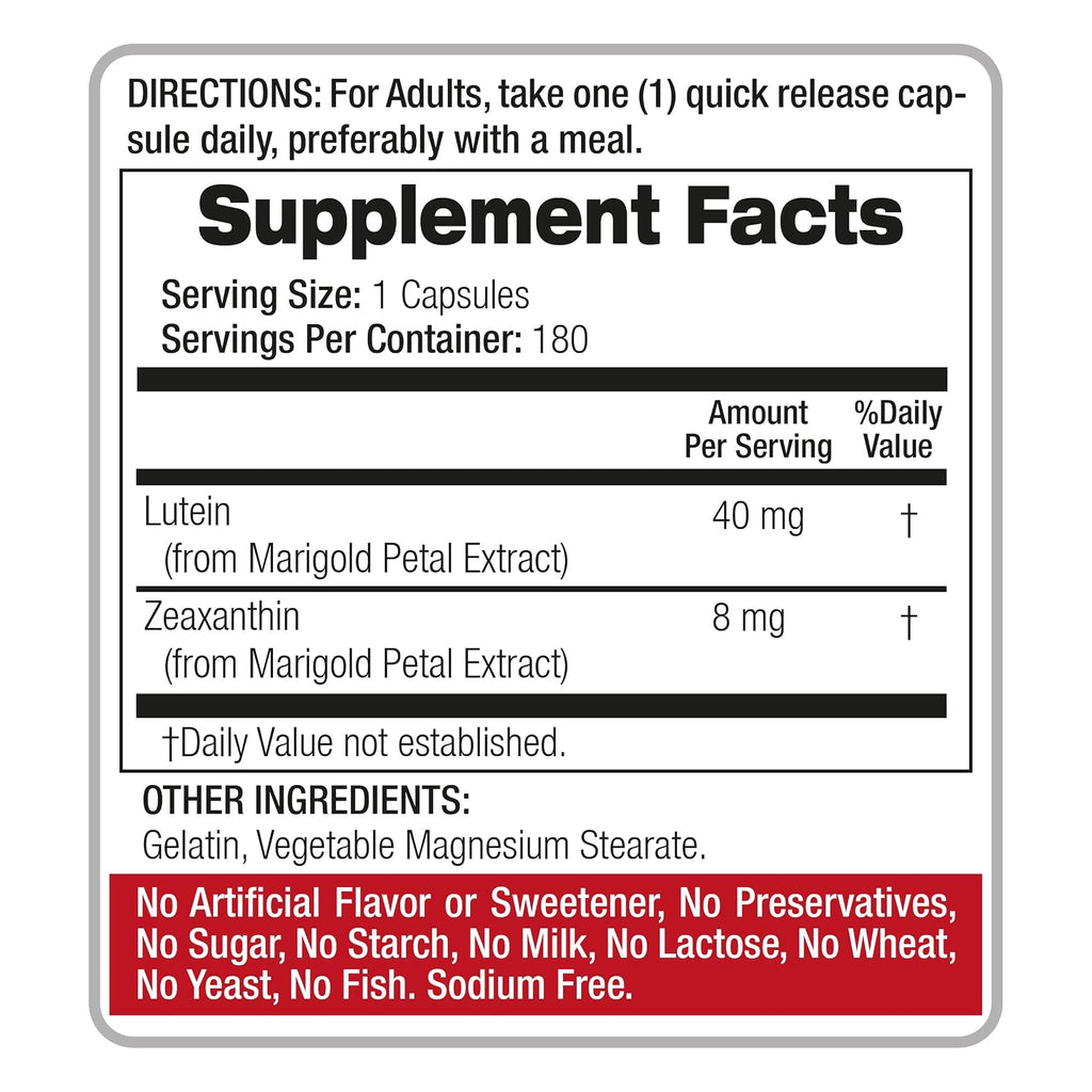 Natural Lutein for healthy eyesight