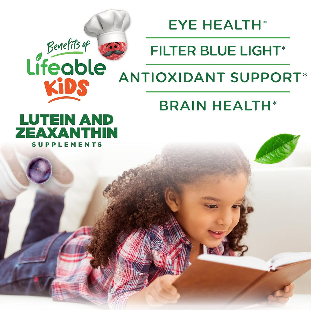 Natural lutein supplement for adults