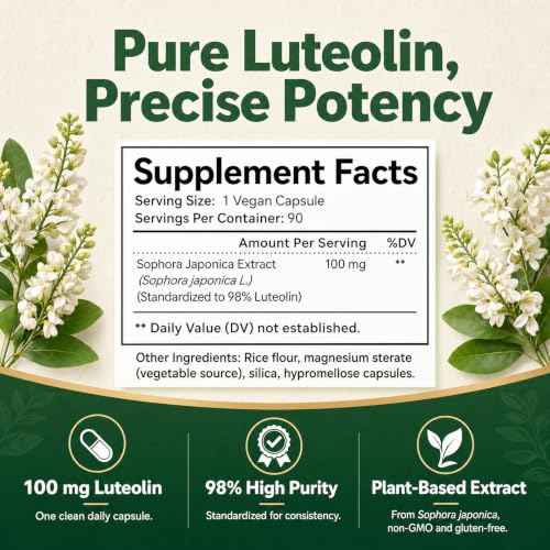 Natural luteolin for wellness