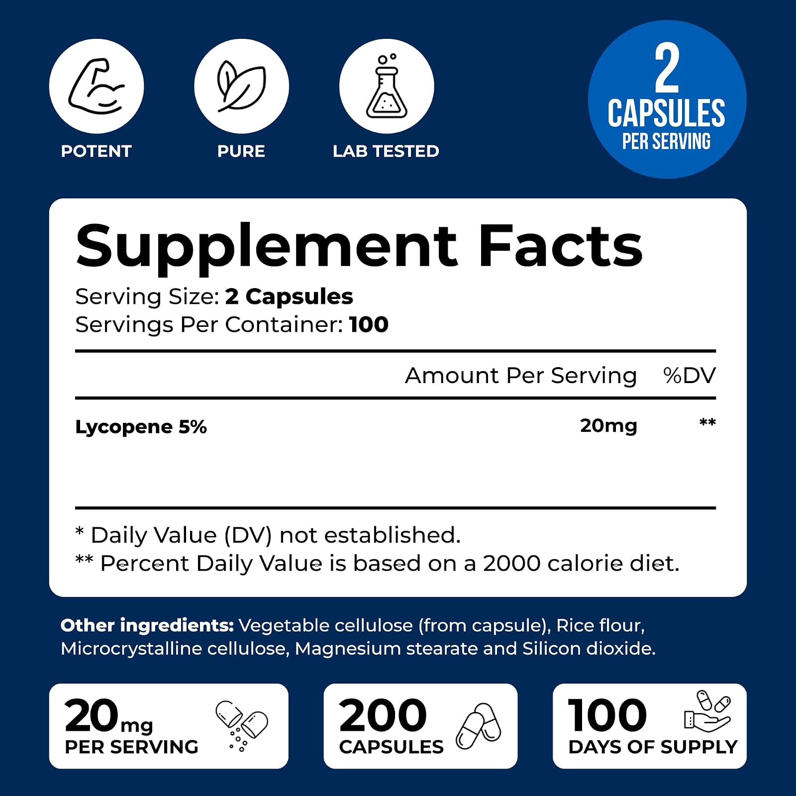 Natural lycopene supplement for health