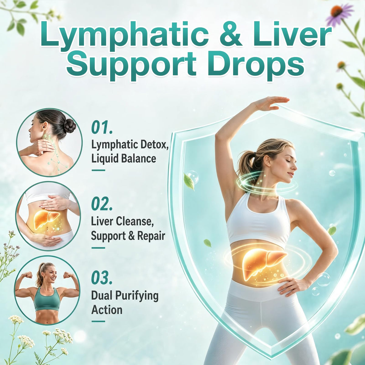 Natural lymphatic drainage solution