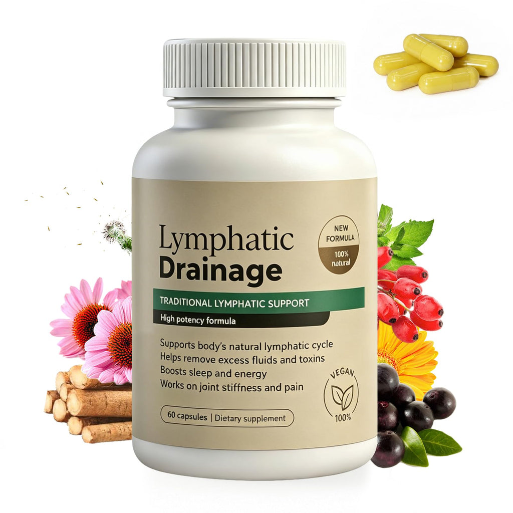 natural lymphatic drainage support capsules