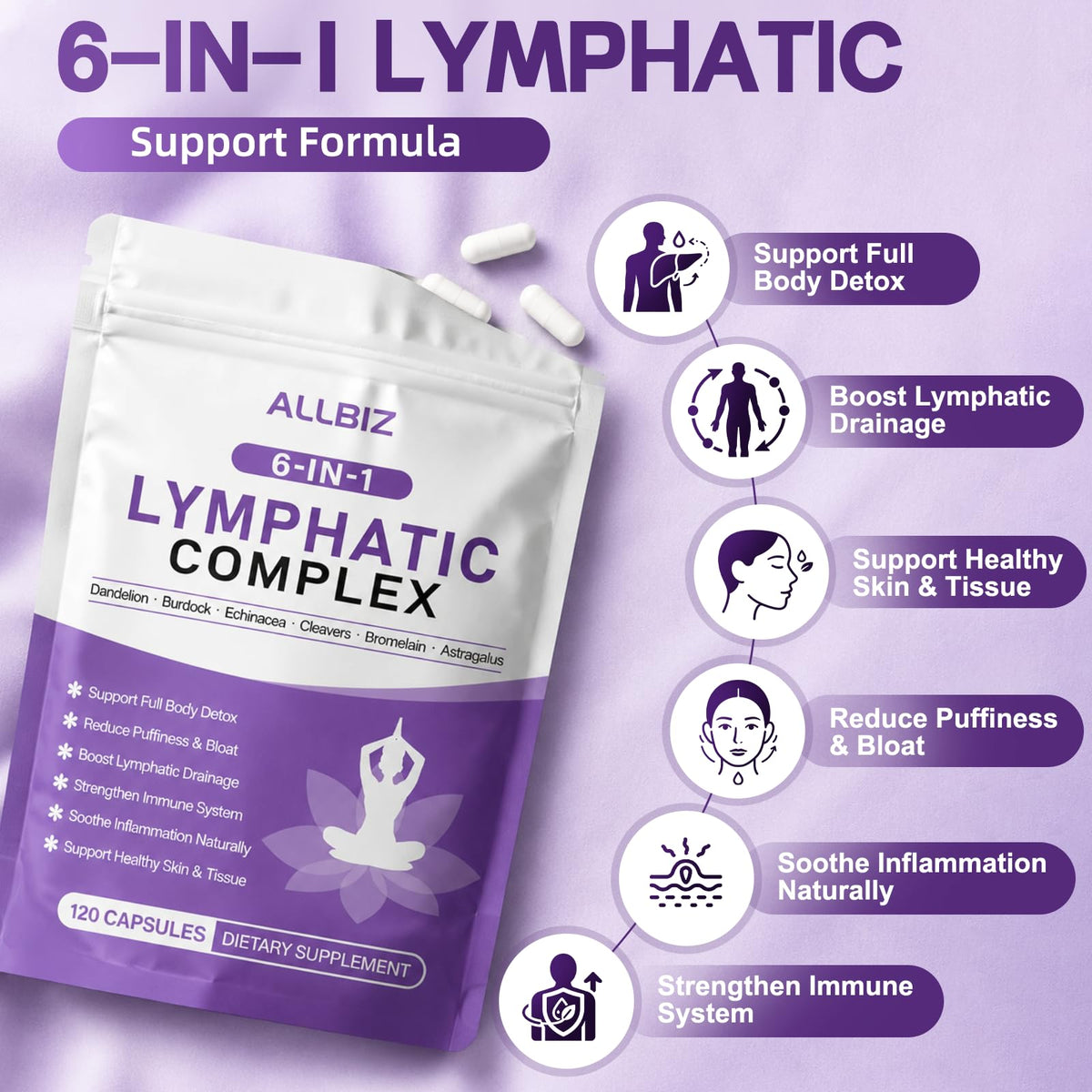 Natural lymphatic health booster