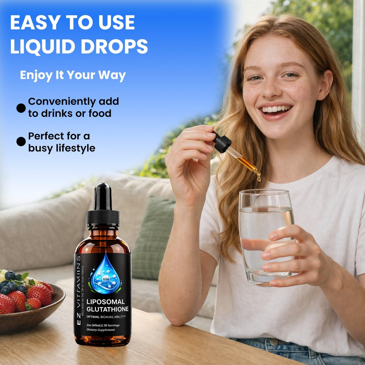Natural lymphatic support drops