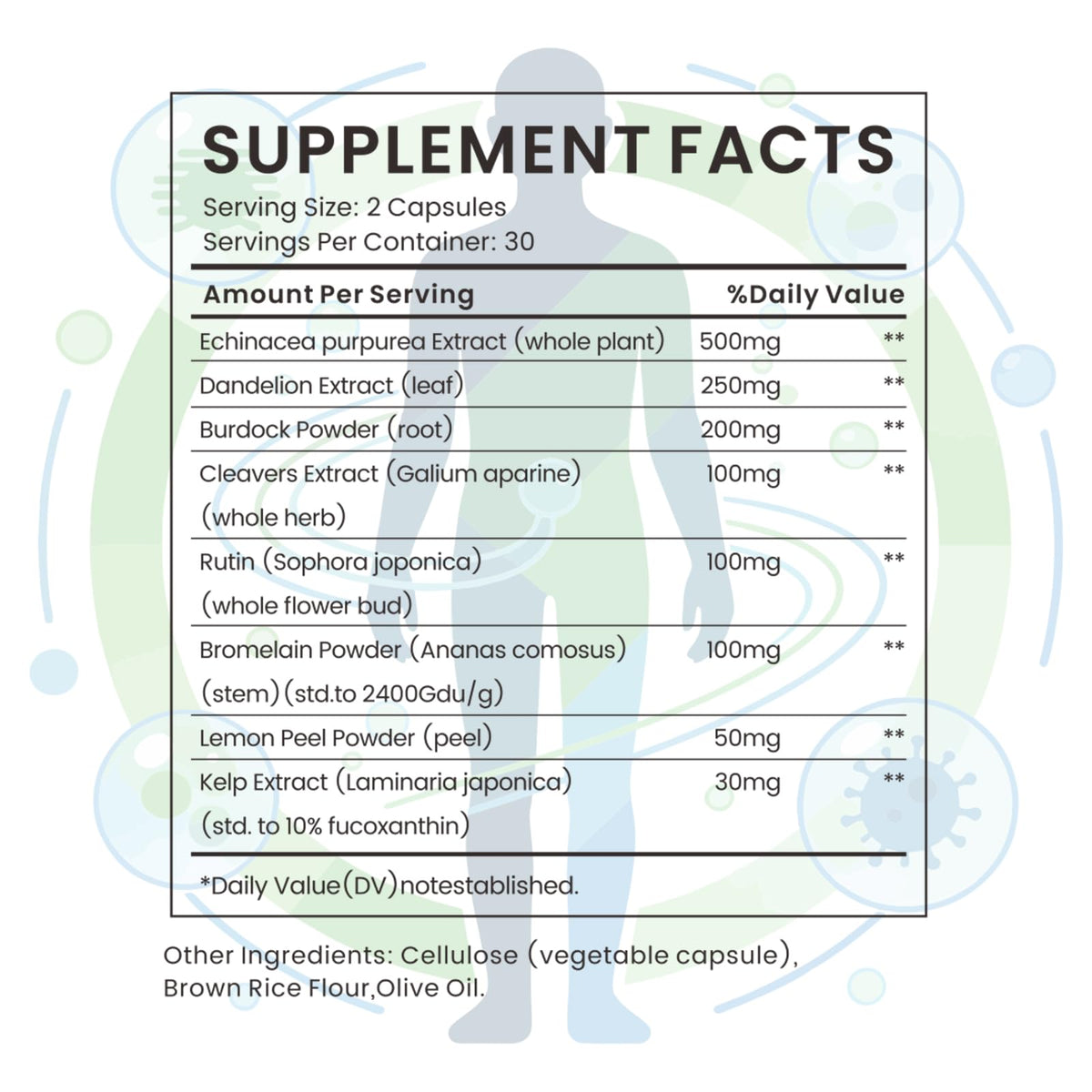 Natural lymphatic support supplement