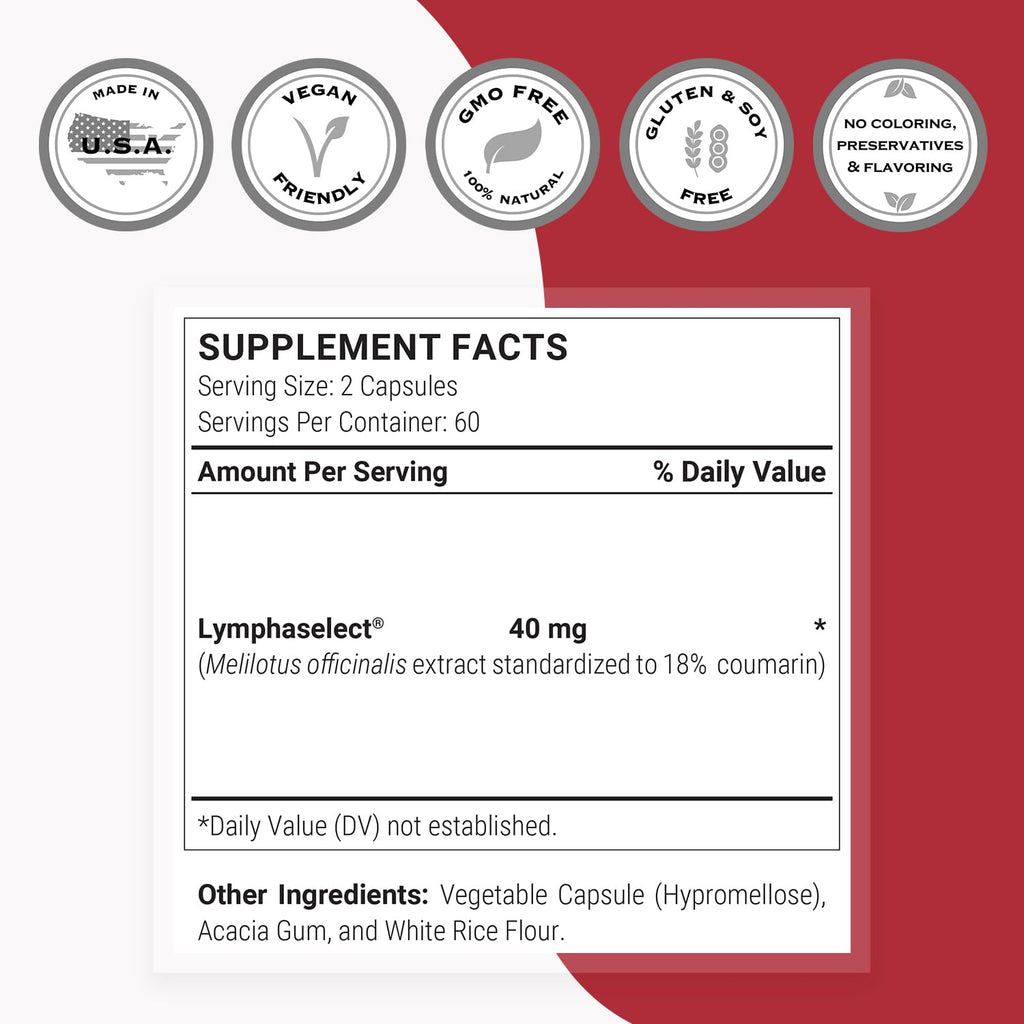 natural lymphatic support with melilotus