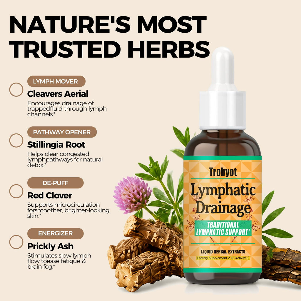 Natural lymphatic support with Trobyot