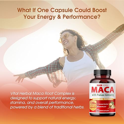 Natural Maca formula for vitality