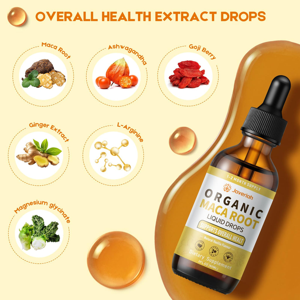 natural maca root drops for stress relief