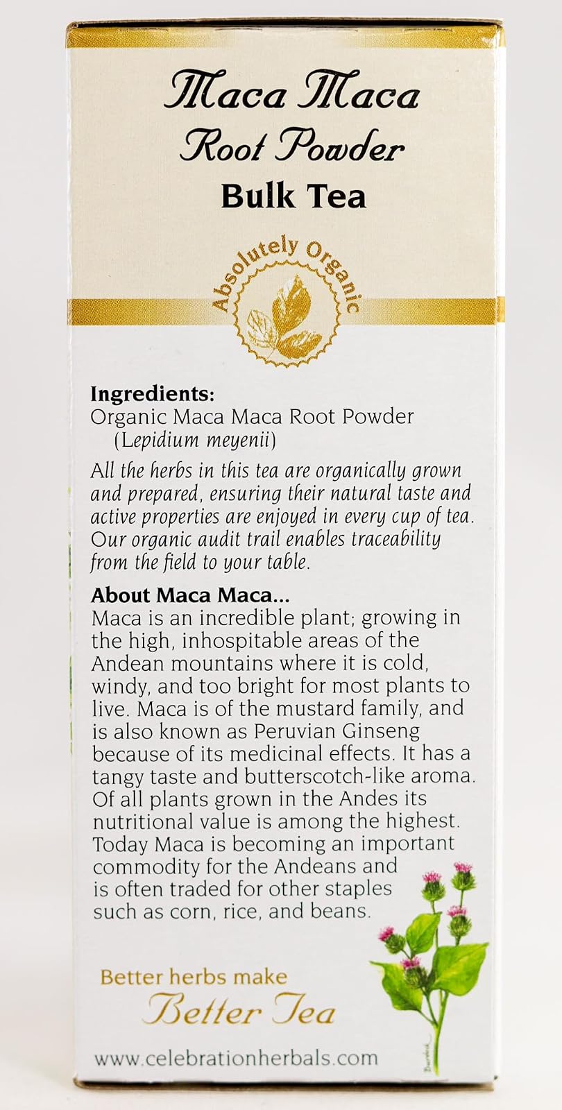 natural maca root tea blend