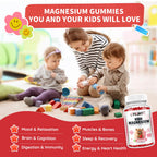 Natural magnesium bisglycinate gummy supplement