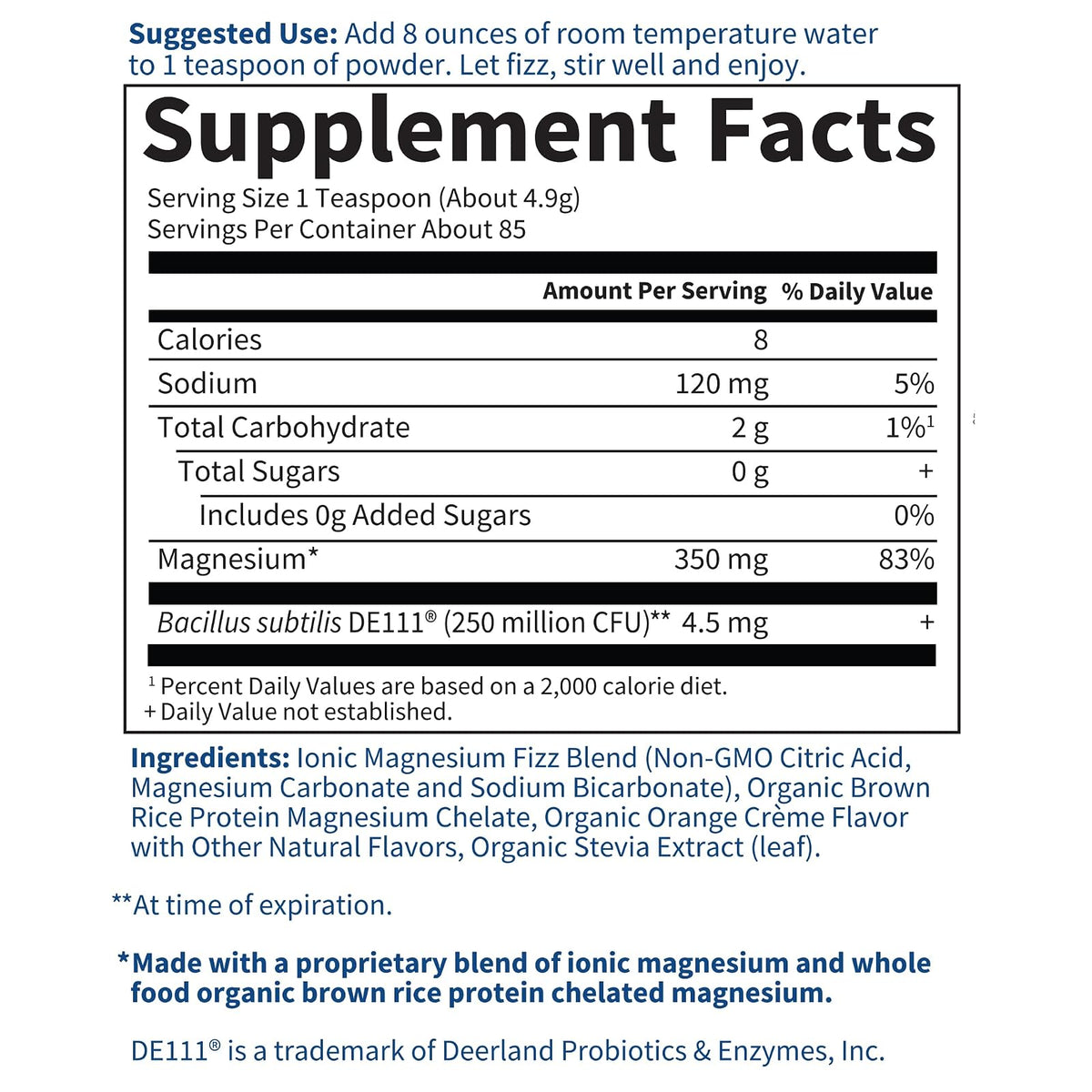natural magnesium bisglycinate supplement