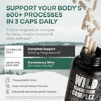 Natural magnesium bisglycinate supplement