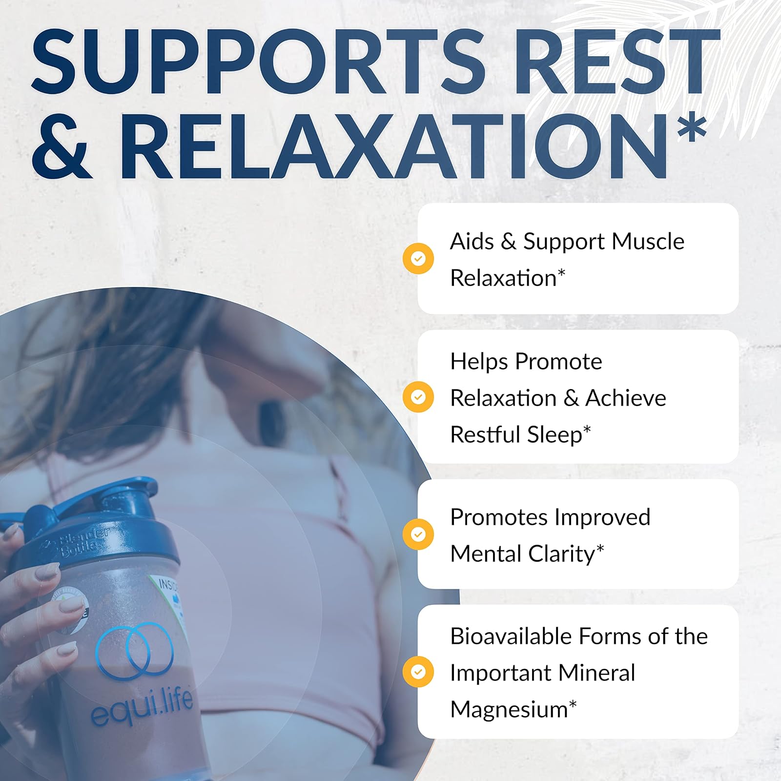 Natural magnesium bisglycinate supplement