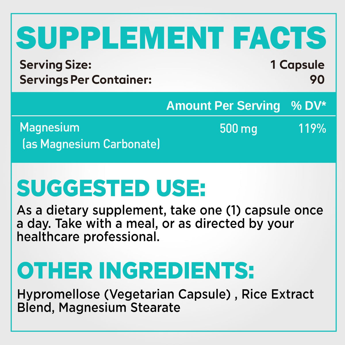 natural magnesium carbonate for energy support