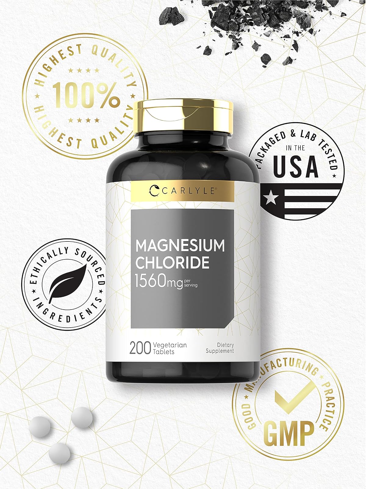 Natural magnesium chloride for stress relief