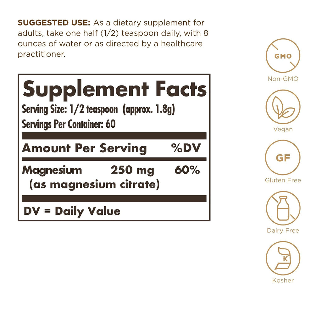 natural magnesium citrate for relaxation