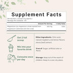 Natural magnesium citrate for relaxation