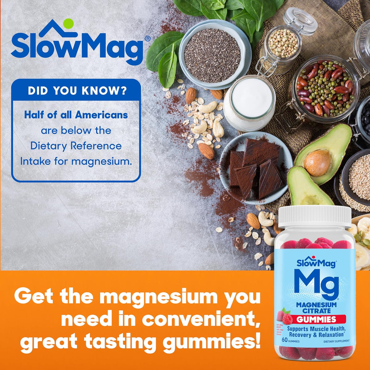 Natural magnesium citrate for stress relief