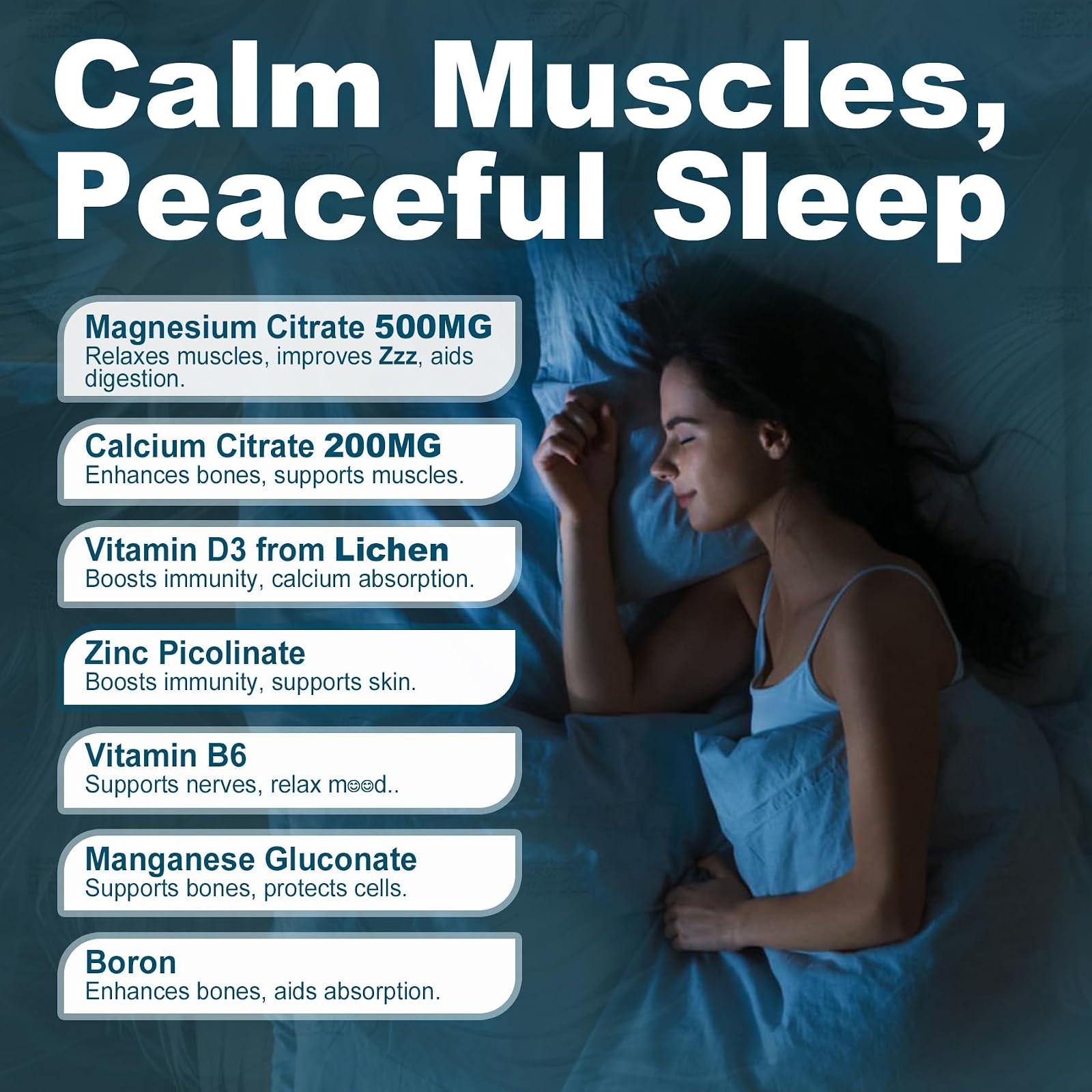 Natural magnesium citrate for stress relief