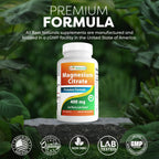 Natural magnesium citrate for wellness