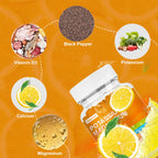 Natural magnesium citrate gummy supplements
