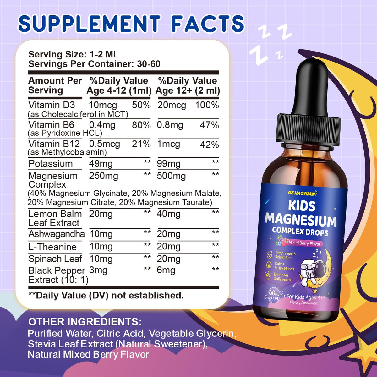 natural magnesium complex for children