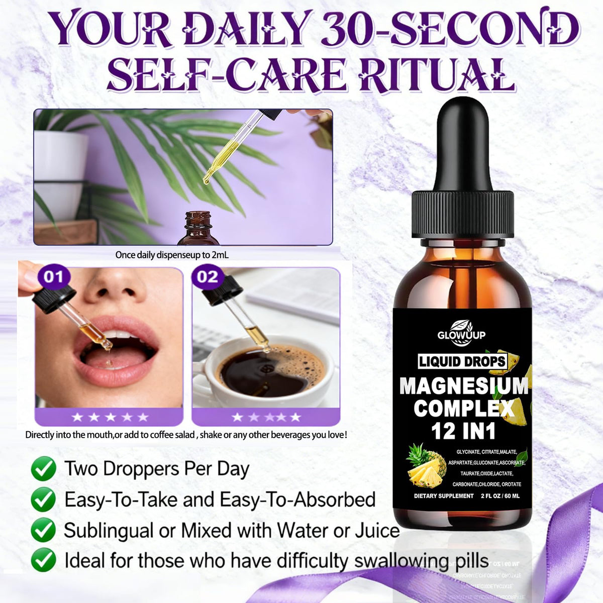 Natural magnesium complex for daily wellness