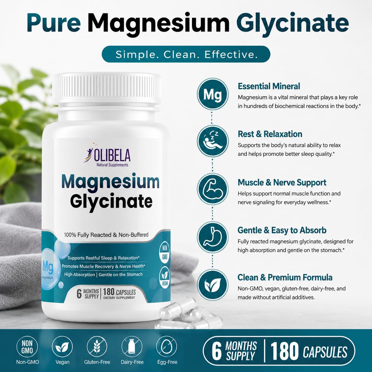 natural magnesium complex for restful nights