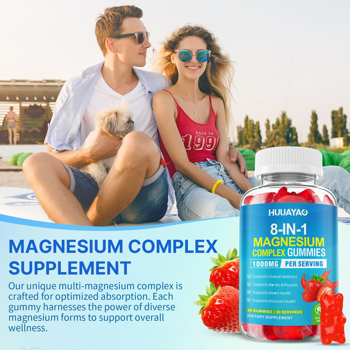 Natural magnesium complex for stress relief
